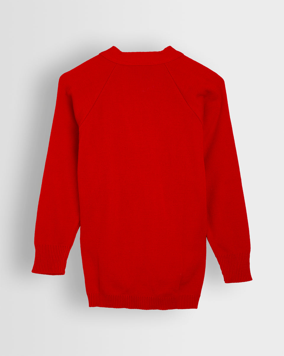 Girls Red Cardigan – Direct Clothing
