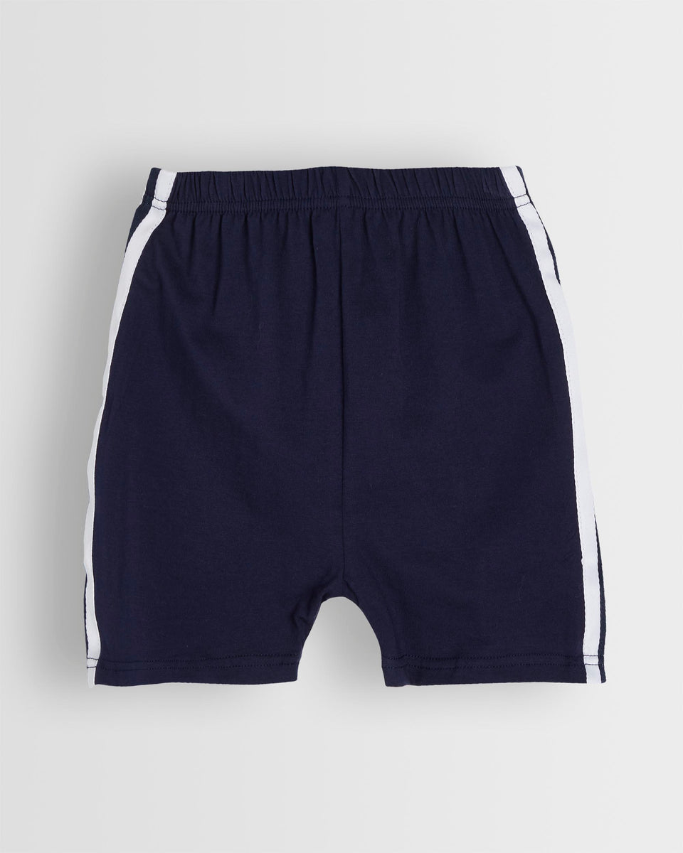 Navy Cycle Shorts with White Stripe (Uniform A) – Direct Clothing
