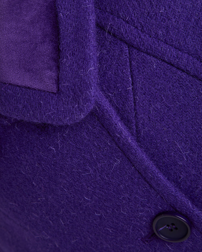 Purple Tweed Coat – Direct Clothing